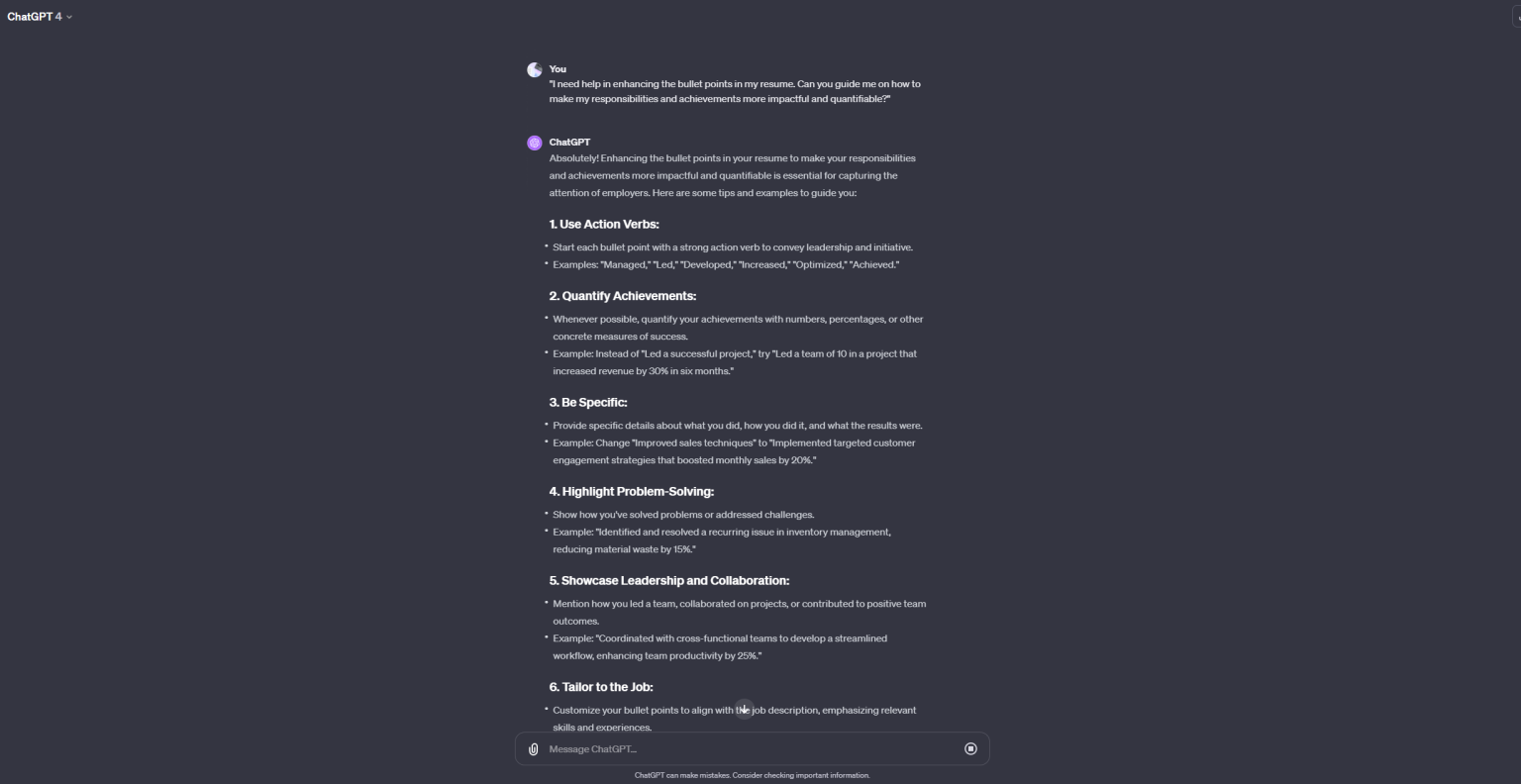 The best ChatGPT Prompts for Resume Writing